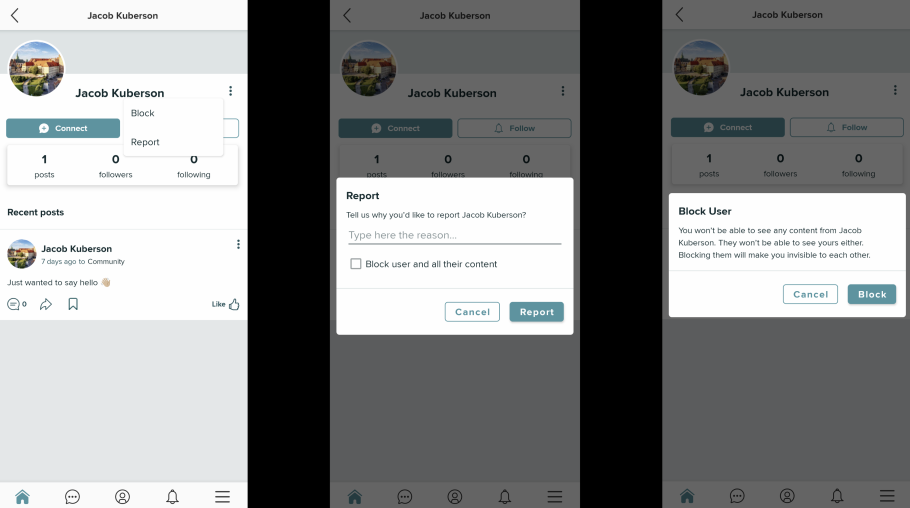 Blocking and Reporting – Evolve Plus